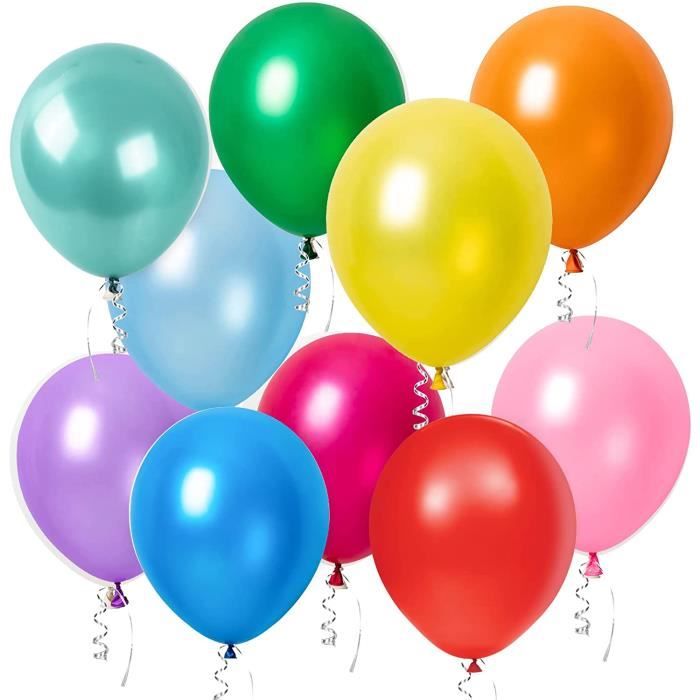 60 Pièces Ballons en Latex Colorés, 12 Pouces Ensemble de ballons ...