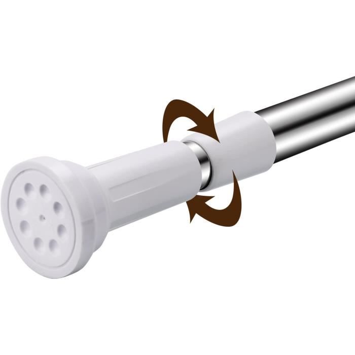 LIWI-Tringle à rideau télescopique sans perçage 110-200 cm à Rideau ...