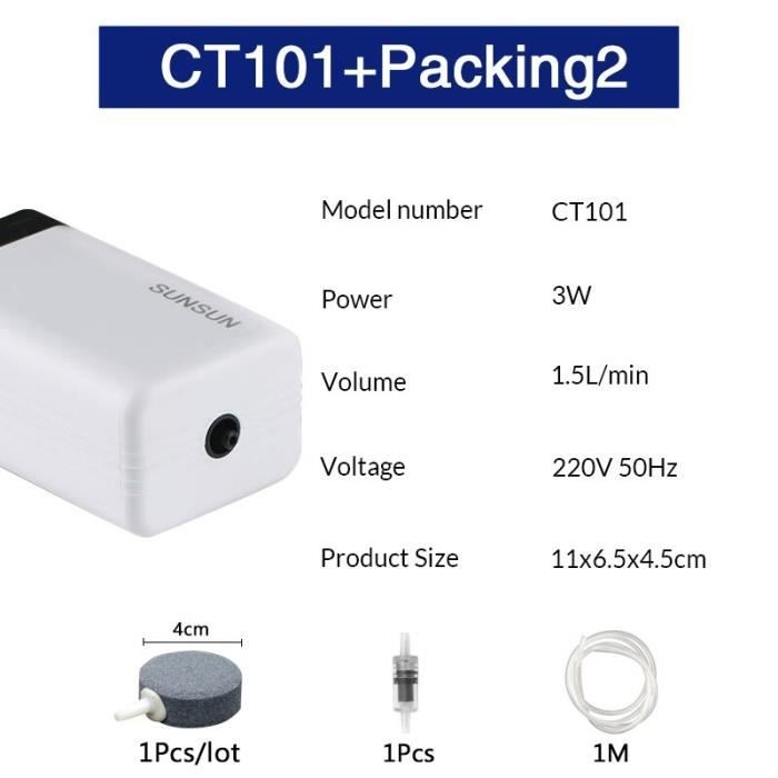 Aquarium,Pompe à air de sortie d'aérateur de culture de poisson Super ...