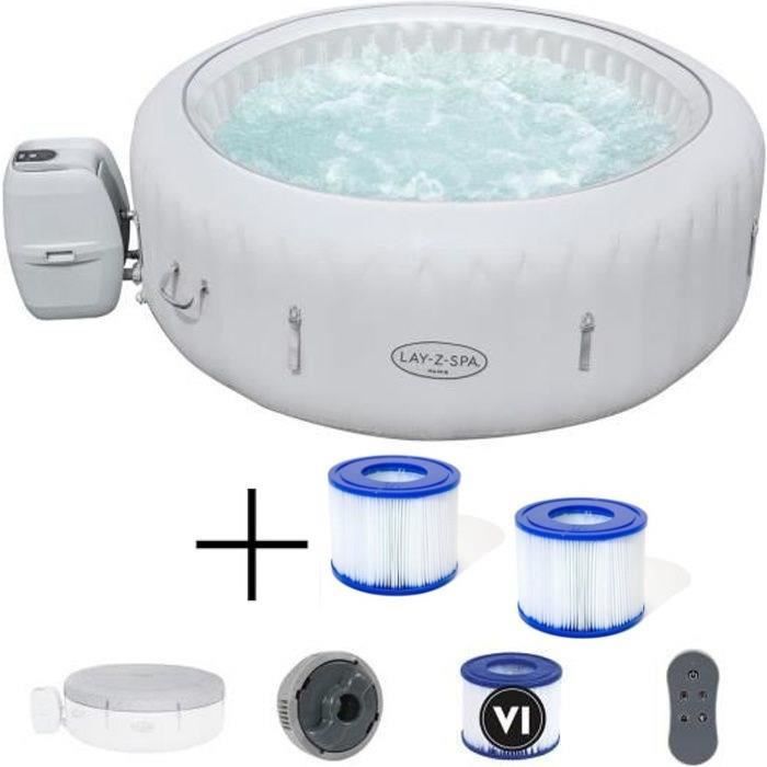 Spa gonflable avec Lumières LED BESTWAY- Lay-Z-Spa Paris - 196 x 66 cm ...