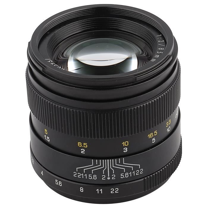 ZHONGYI 85mm F2.0 Objectif Portrait à Grande Ouverture Plein Cadre ...