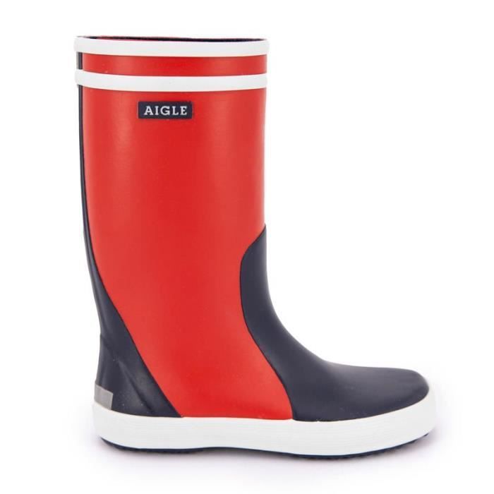 Bottes de pluie haute rouge et noir /lollypop col - 848803-848802 ...
