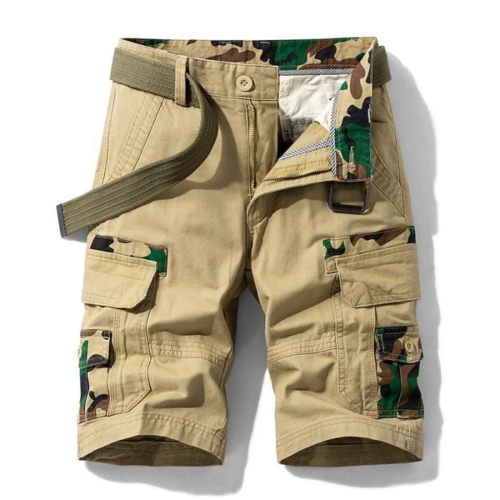 Shorts pour hommes Bermudes short courts décontracté d'été short cargo ...