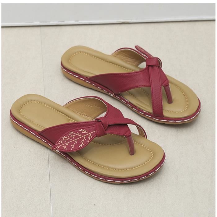 Sandales Compensees A Bout Ouvert Sandales, Sandales A Nœud Rouge Pour ...