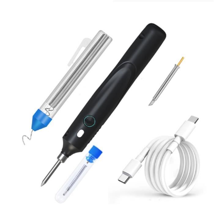 8W-15W USB Soldering Iron Set Adjustable Temperature Portable Home ...