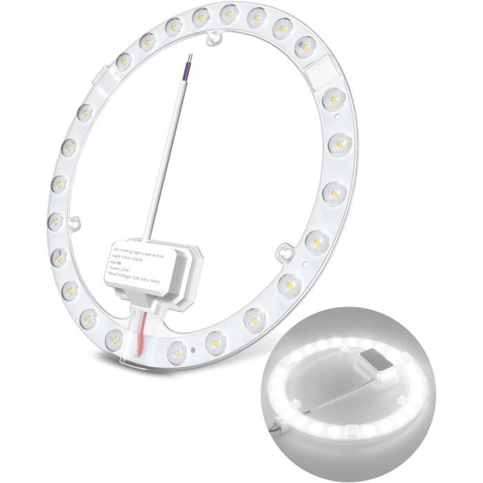 DoRight 24W Module Anneau LED avec Support Magnétique Retrofit Blanc ...