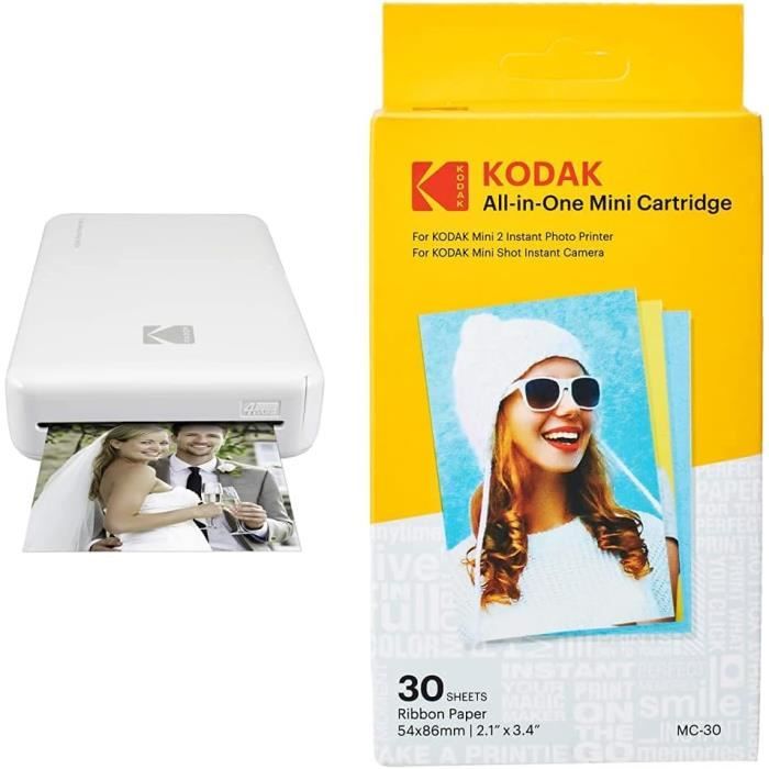 Kodak Mini 2 HD Wireless Mobile Instant Photo Printer with 4Pass ...