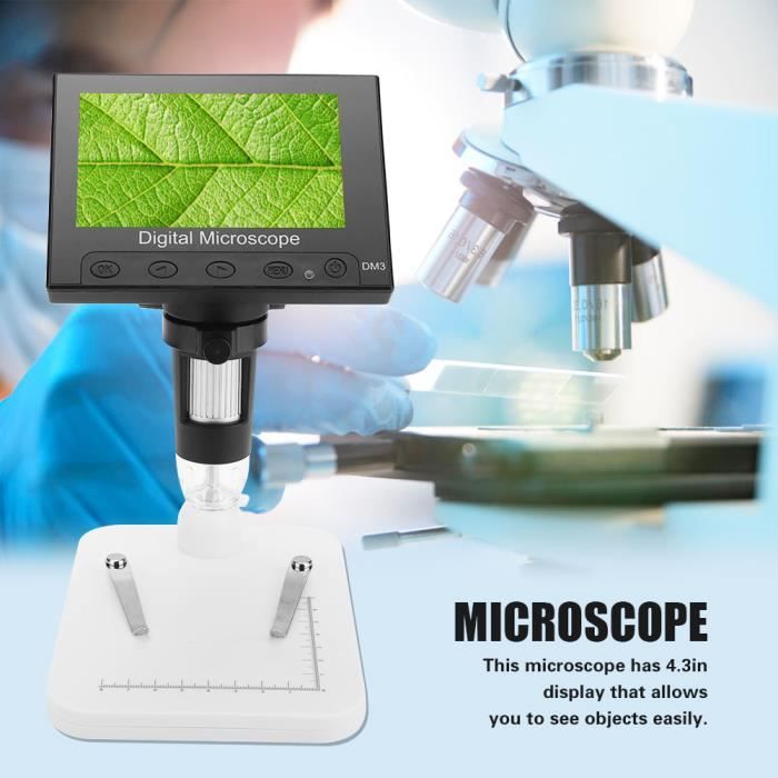 Microscope électronique numérique YOSOO 600X avec écran 4.3 pouces et ...
