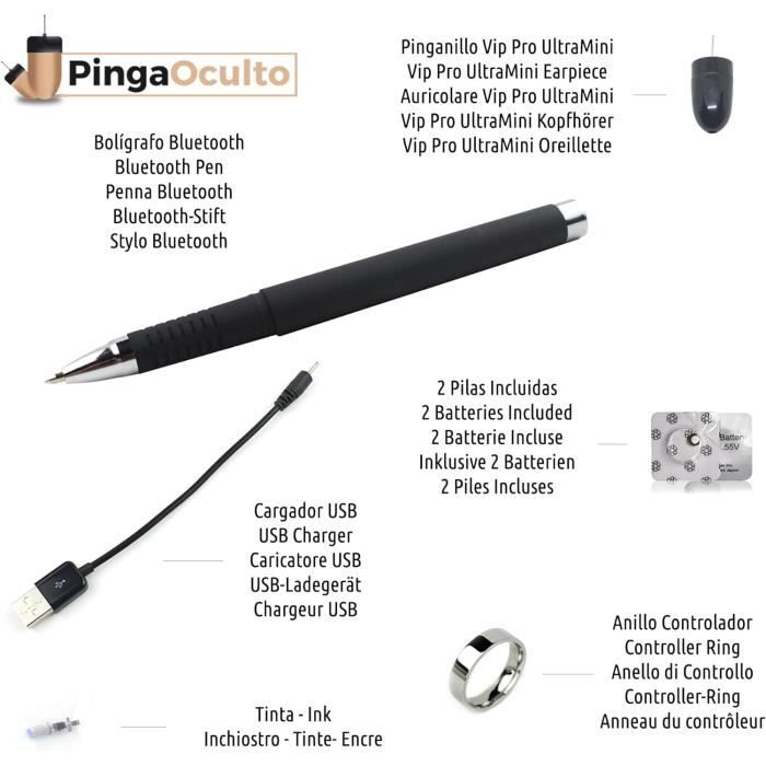 Oreillette Espion Bluetooth Ecouteur Mini Invisible Examen Vip Pro ...