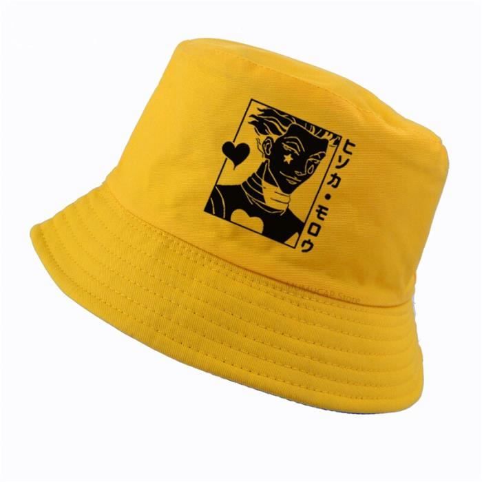 GRAY -Chapeau de pêcheur à imprimé de dessin animé Hunter X Hunter ...
