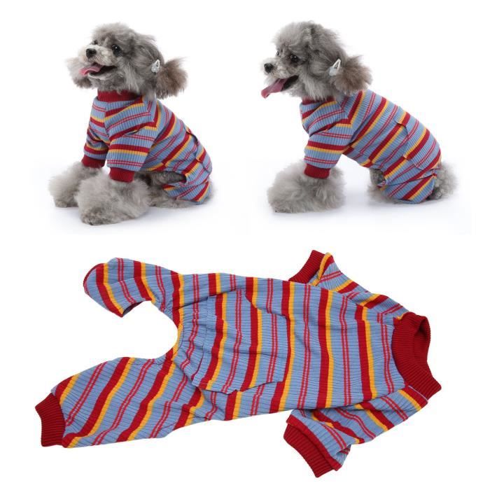 Atyhao Pyjamas rayés pour chiens Pyjama rayé pour chien, élégant ...