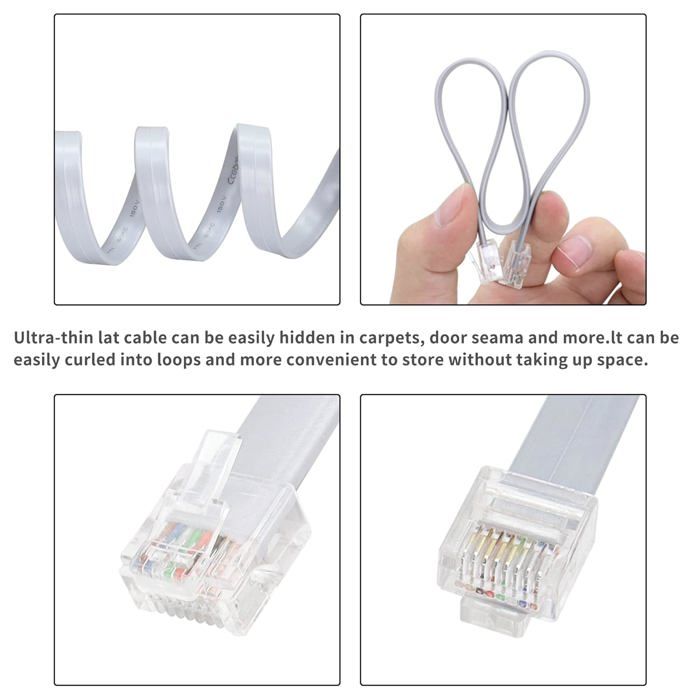 Lot De 8 Câbles De Raccordement Ethernet Courts Cat5E De 15 Cm, Câble ...