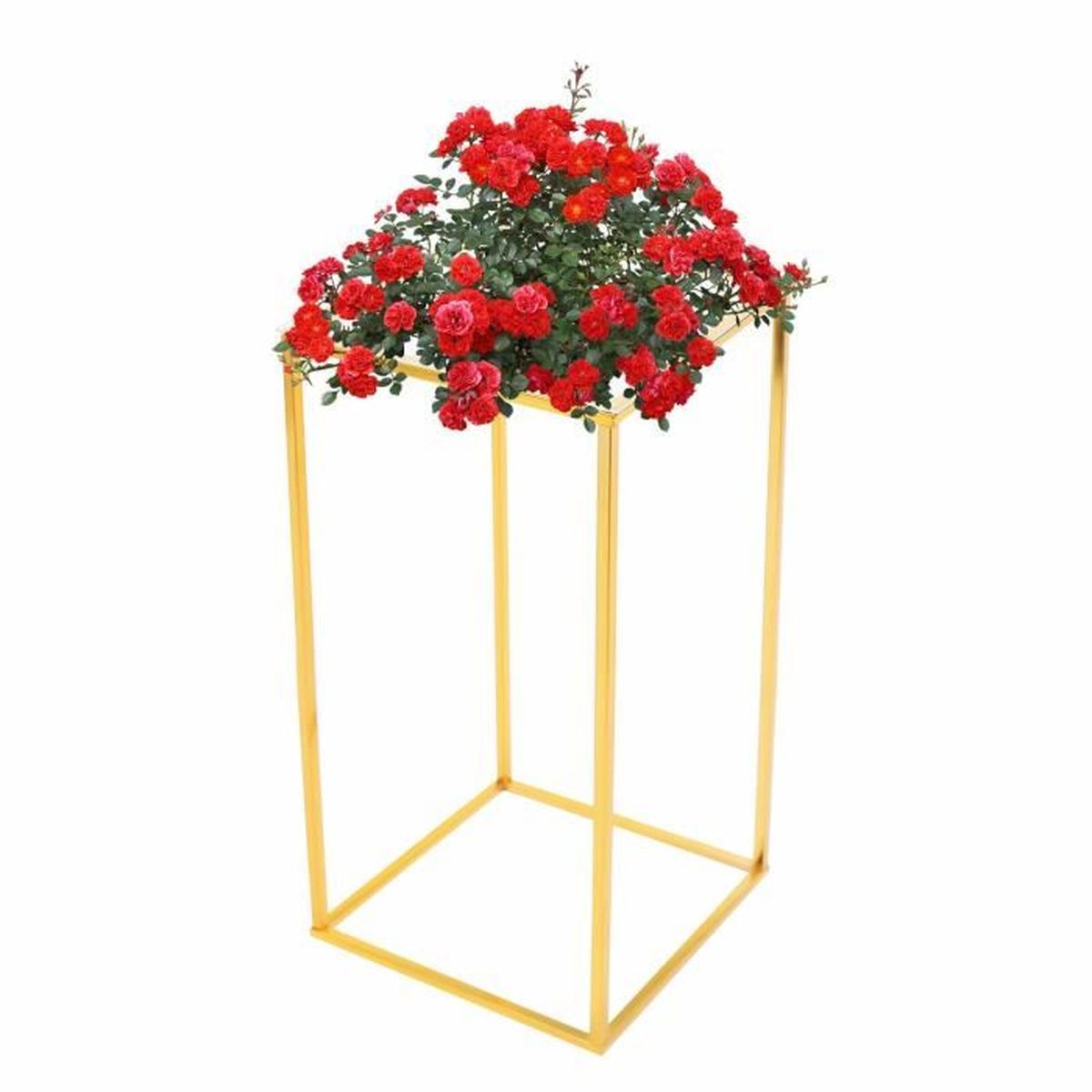 Support de pilier de scène d'or de décoration de support de fleur en ...