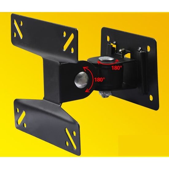 14-24 inch 180 Degree Swivel Tilt TV Wall Mount LED LCD Monitor Holder ...