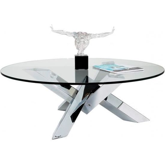 Table Basse Ronde Crystal Eco Kare Design - Contemporain - Design ...