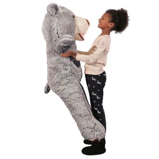 Banabear gris 130cm, Nounours géant, Ourson immense idéal pour cadeaux ...