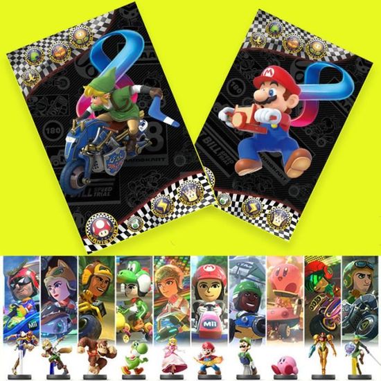 Amiibo Carte , pour Mario Kart 8, 20 pièces ,NFC Tag Cards ,pour les ...