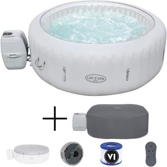 Spa gonflable avec Lumières LED BESTWAY- Lay-Z-Spa Paris - 196 x 66 cm ...
