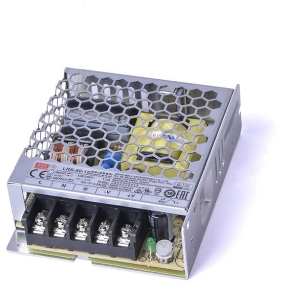 Kingled - Bloc D‘Alimentation 12V 50W 4.2A De Haute Qualité Modèle Meanwell Lrs-50-12 ...