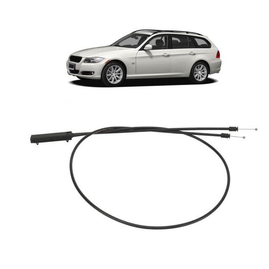 Dilwe Câble d'ouverture capot moteur 51237184432 pour 328i 335d 335i ...