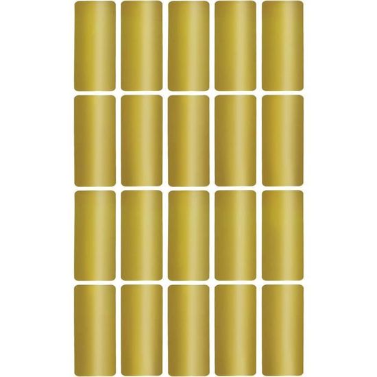 Étiquettes Autocollantes Rectangulaires Pour Code Couleur Doré (4Cm X 1 ...