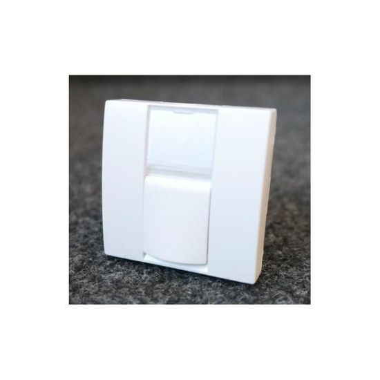 Prise reseau RJ45 Cat6 FTP blanc antimicrobien mécanisme 45x45mm sans ...