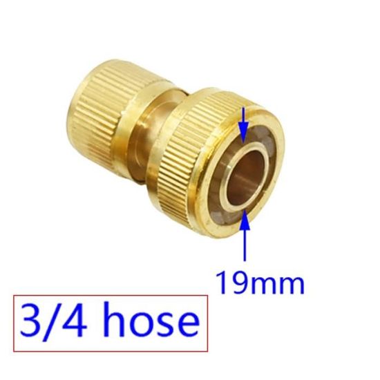 3I4 x F -Connecteur rapide de tuyau d'eau en laiton, 5 pièces, 3-8 1-2 3-4 8-11 pouces, jardin ...