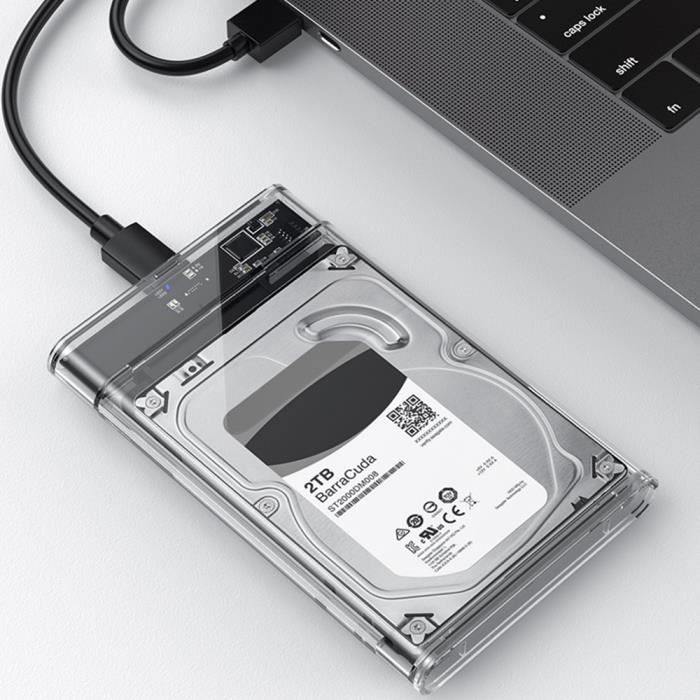 Cas SSD 1PCS - boîtier pour disque dur externe SSD SATA 2.5 pouces ...