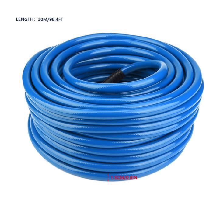 RHO - Tuyau pneumatique en PVC, tuyau flexible en PVC pneumatique 30M avec connecteur rapide ...