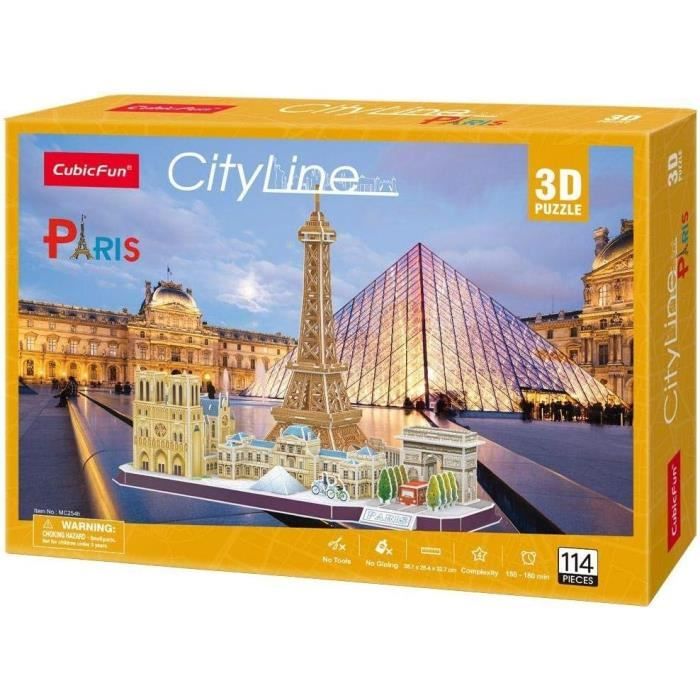 Cubic Fun – Puzzle 3D De La Ville De Paris En Ligne (771Mc254)[u2198] - Cdiscount Jeux - Jouets
