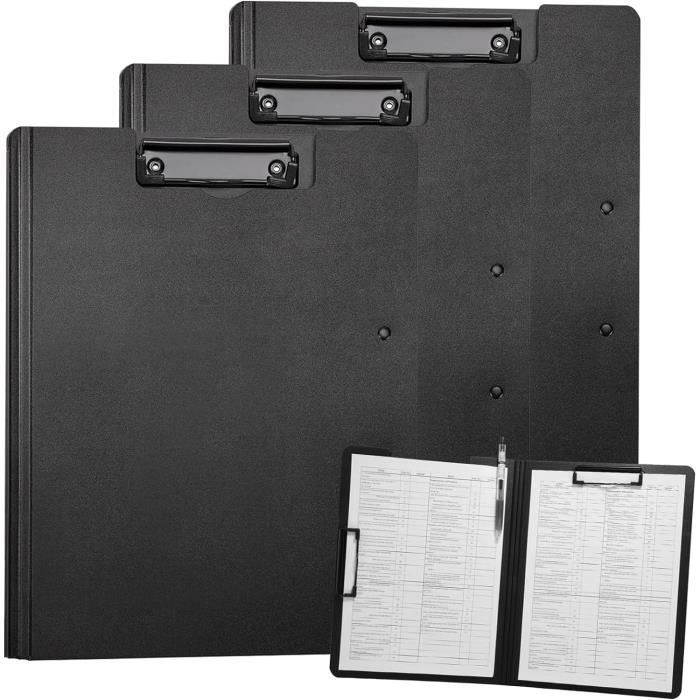 Porte Bloc A4 Avec Pince, Porte bloc en Plastique Format Lettre ...