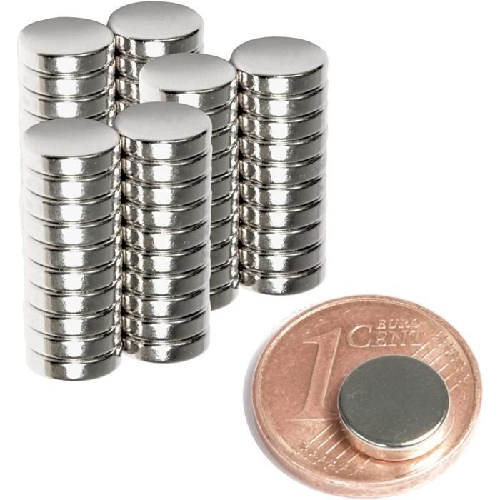 N52 Lot de 50 mini aimants en néodyme pour tableau magnétique, tableau ...