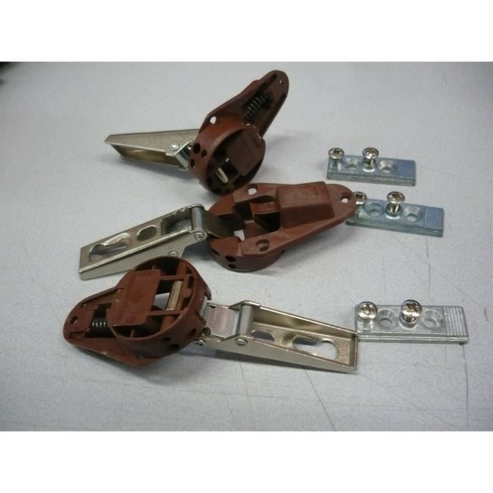 Charnière invisible boite de 20 pièces autobloquant Ø 35 mm sans déport ...