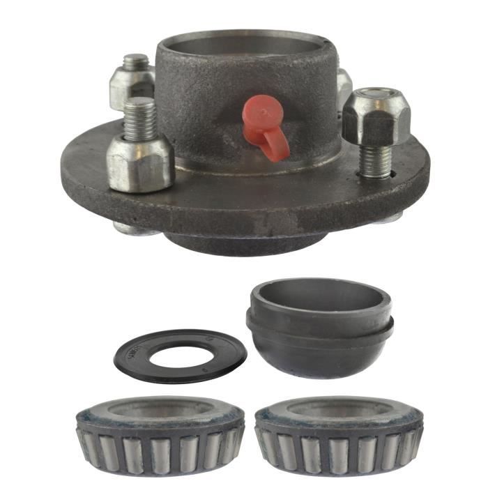 Moyeu de roue en fonte remorque 4" 1" PCD Roulement conique 4 Stud avec ...
