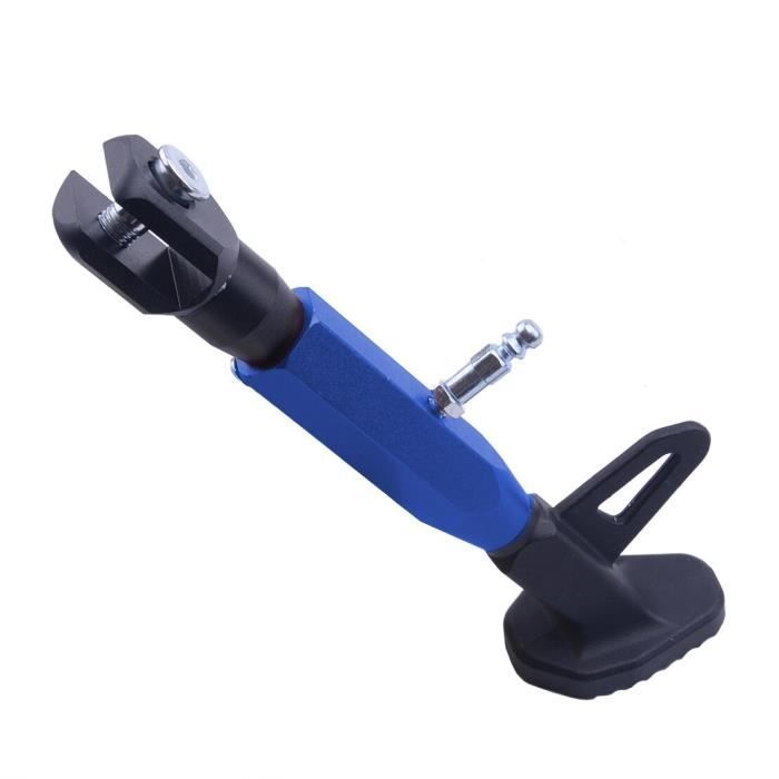 Béquille,Support latéral simple réglable en alliage CNC noir bleu 19 ...
