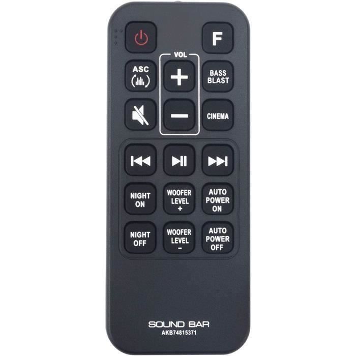 AKB74815371 Télécommande de Remplacement - AKB74815371 Sound Bar ...