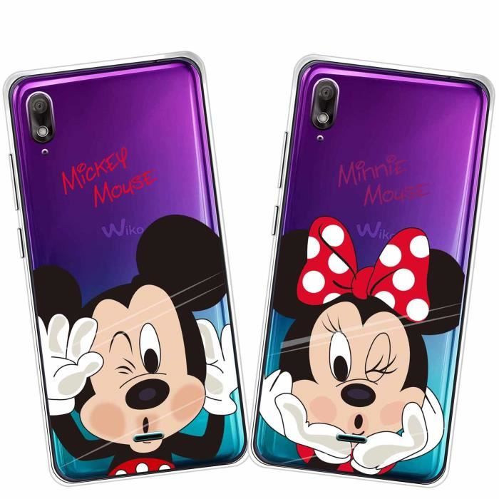 2 X Coque Wiko View 2 Go, Disney Mouse Doux Souple Transparent TPU ...