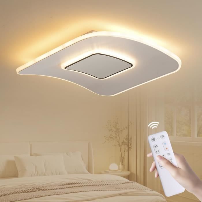Plafonnier Led À Intensité Variable Avec Télécommande, 36W, Moderne Led Plafonniers, Température ...