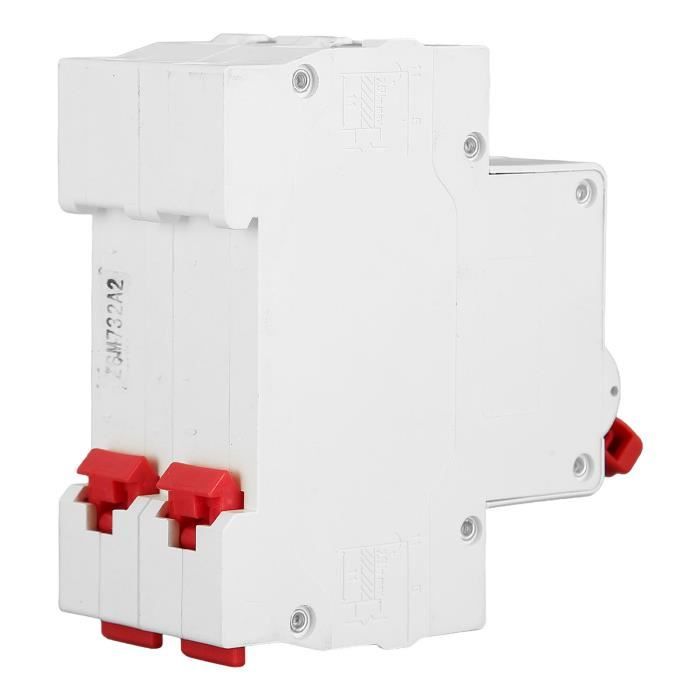 EJ.life Isolateur de système solaire PV Disjoncteur Miniature cc 2P 32A montage sur Rail DIN ...