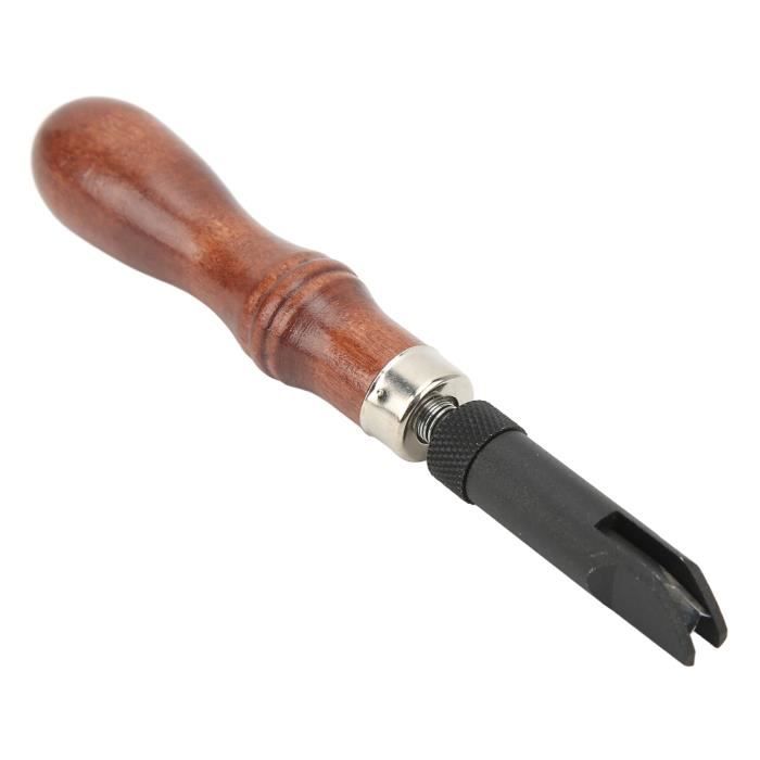 Fdit outil de rainurage de poussée en cuir Cuir Push Groover fait à la ...