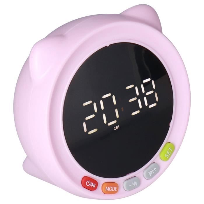 (Rose) Radio-réveil Haut-Parleur De Réveil Avec Batterie Au - Cdiscount ...