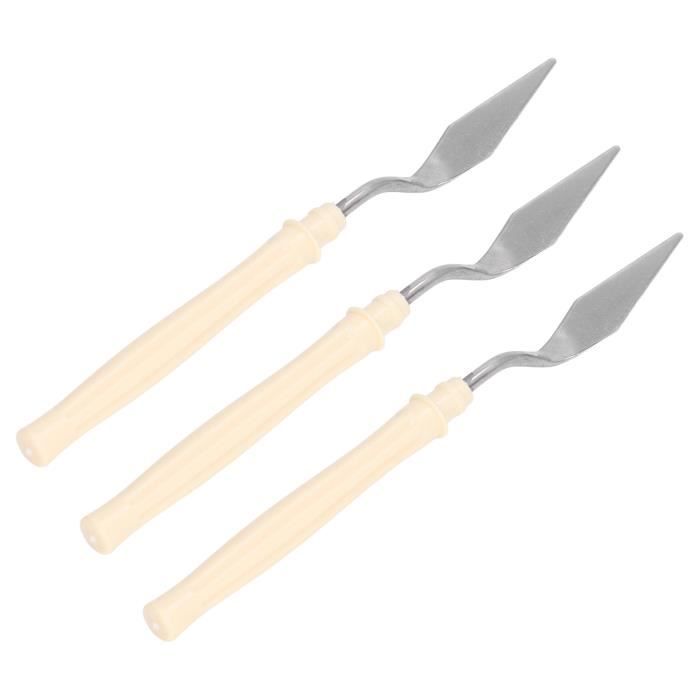 FDIT - Spatule à peinture 3 pièces - Lame en acier inoxydable - Poignée ...