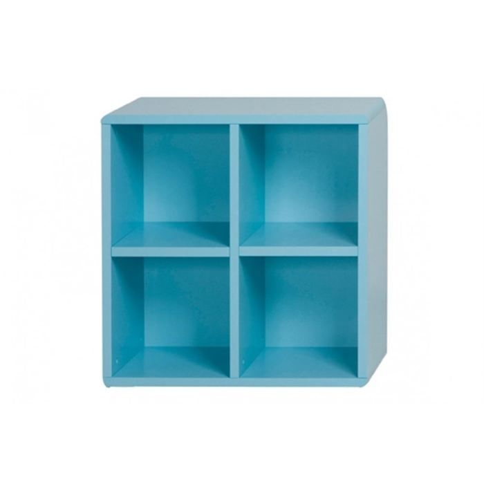Cube de rangement 4 cases Bleu Id'Clik - Cdiscount Maison