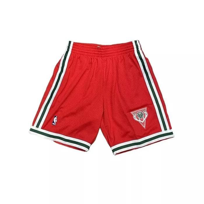 Short NBA Milwaukee Bucks 2008 Mitchell & Ness Swingman Rouge -Mitchell ...