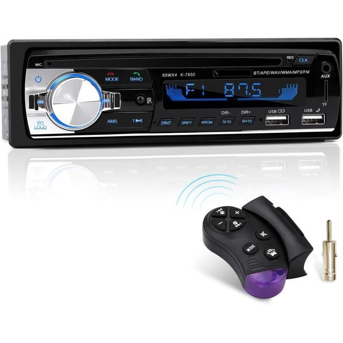 Autoradio Bluetooth, CENXINY 1 DIN Radio Voiture Récepteur avec Lecteur MP3 WMA FM Télécommande ...