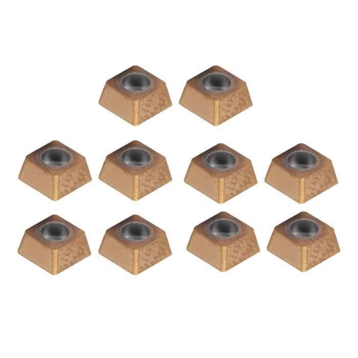 VBESTLIFE Insérer la fraise 10 pièces tournant Insert carbure lame tour Cutter fraisage CNC Kit ...