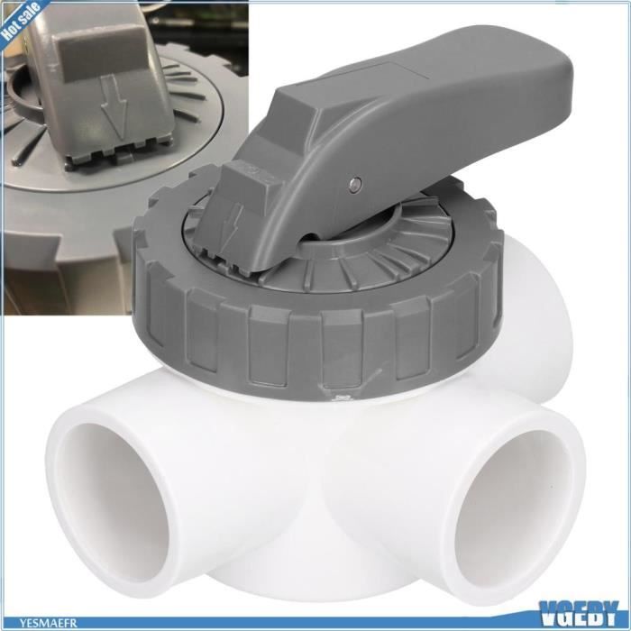 Valve de Piscine 3 Voies, Robuste et en ABS et PVC - Cdiscount Jardin