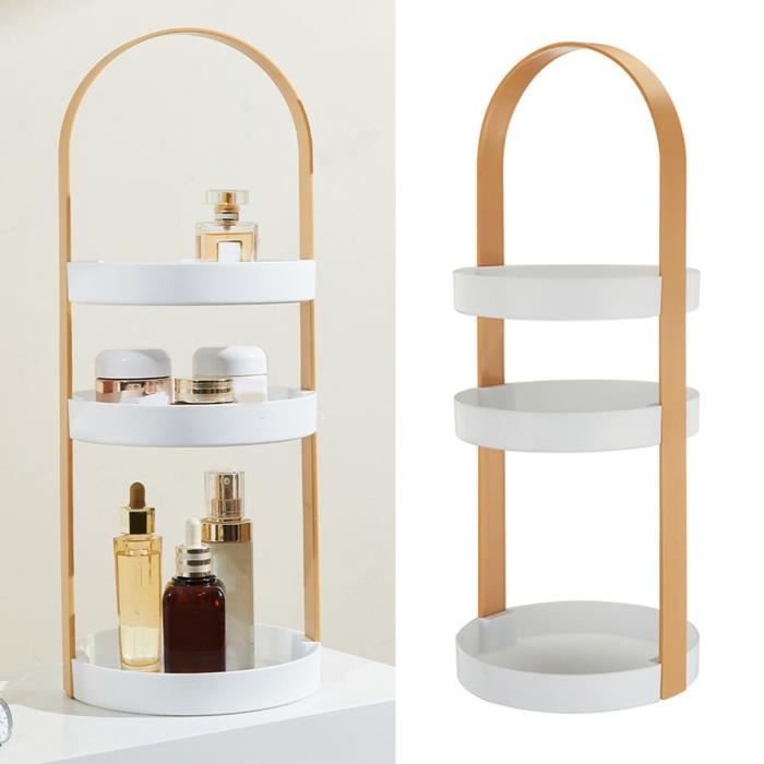 Étagère ronde de stockage à 3 couches Support de rangement rond à 3 ...