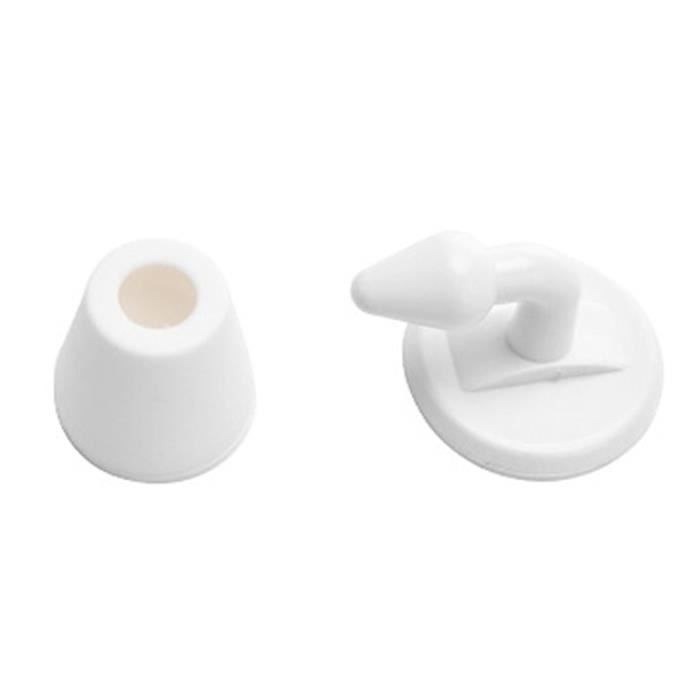 CALE-PORTE,white--Butoir de porte mural en Silicone, silencieux et Non ...