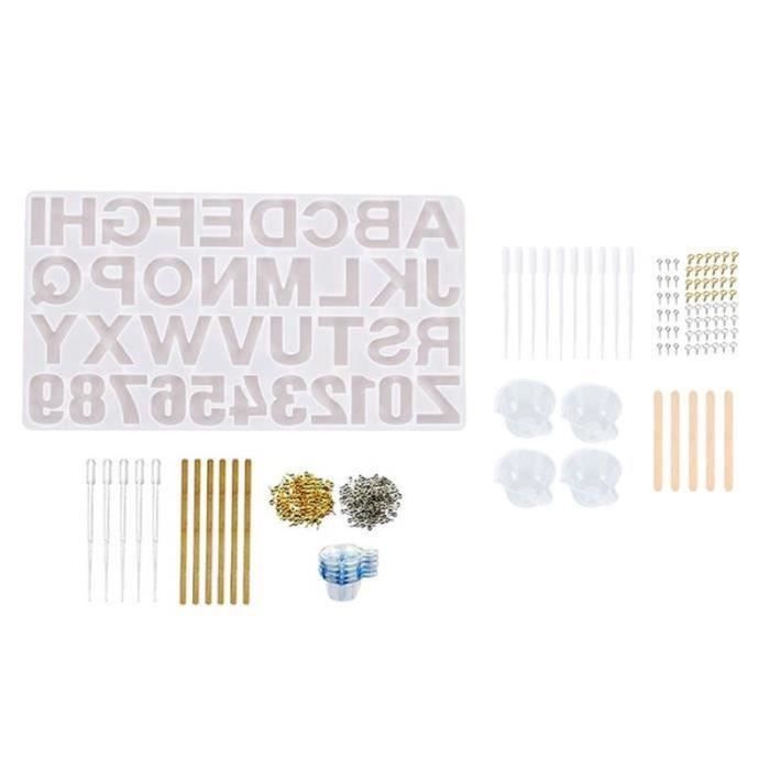 RESINE DE LOISIR CREATIF Moule alphabet 1 pièce - Cdiscount Beaux-Arts ...